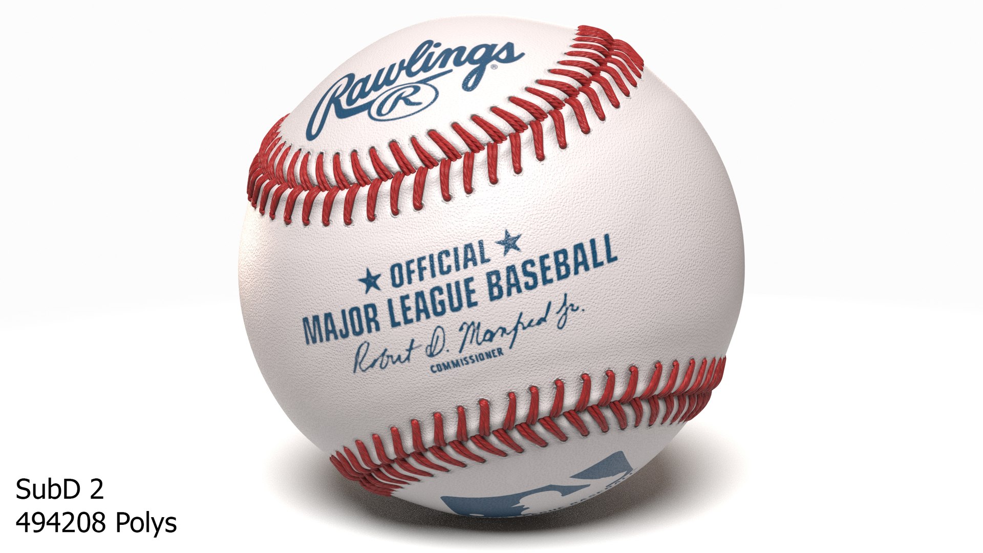 3D Base Ball Baseball Model - TurboSquid 1670407