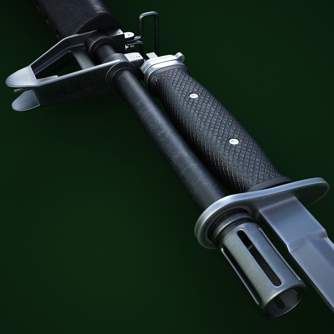 M16a1 Assault Rifle M7 3d Max