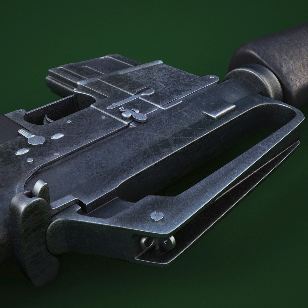 M16a1 Assault Rifle M7 3d Max