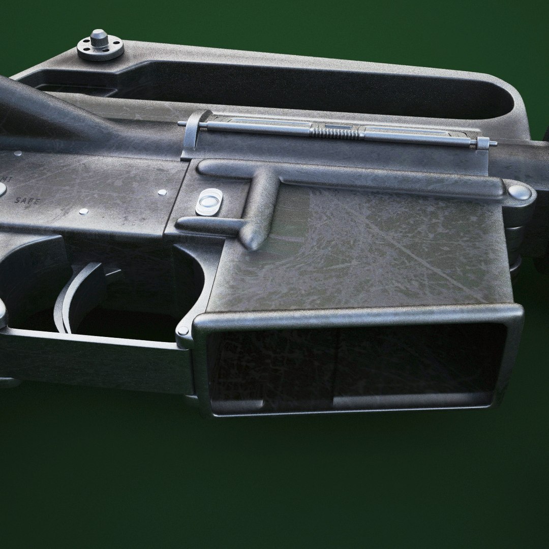 m16a1 assault rifle m7 3d max
