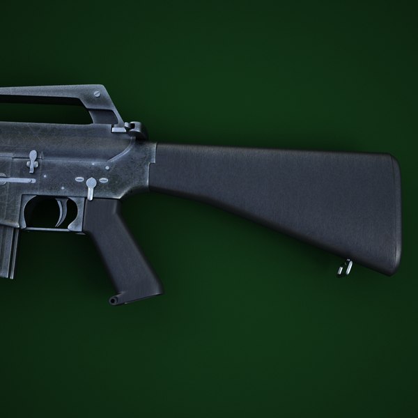 m16a1 assault rifle m7 3d max