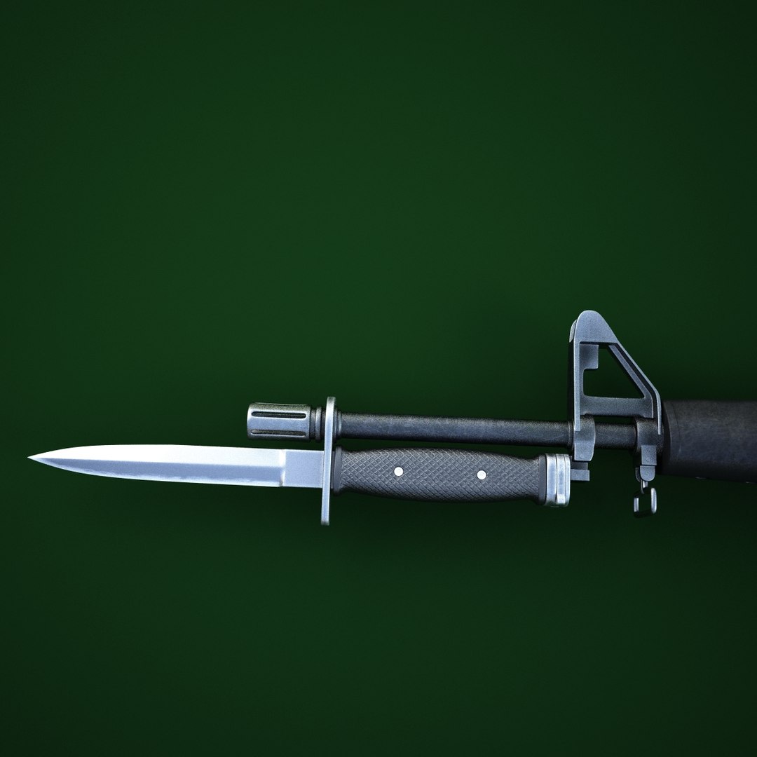 M16a1 Assault Rifle M7 3d Max