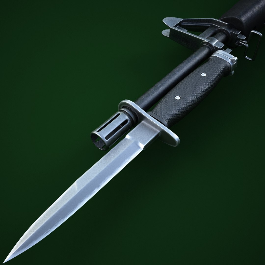 M16a1 Assault Rifle M7 3d Max