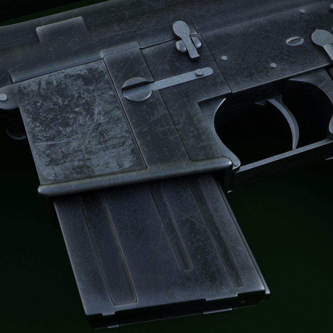 M16a1 Assault Rifle M7 3d Max