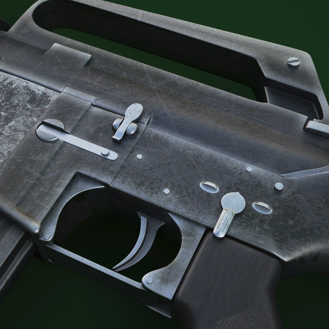 M16a1 Assault Rifle M7 3d Max