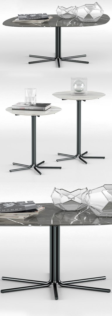 3D Model Minotti Rays Coffee Tables - TurboSquid 1591570