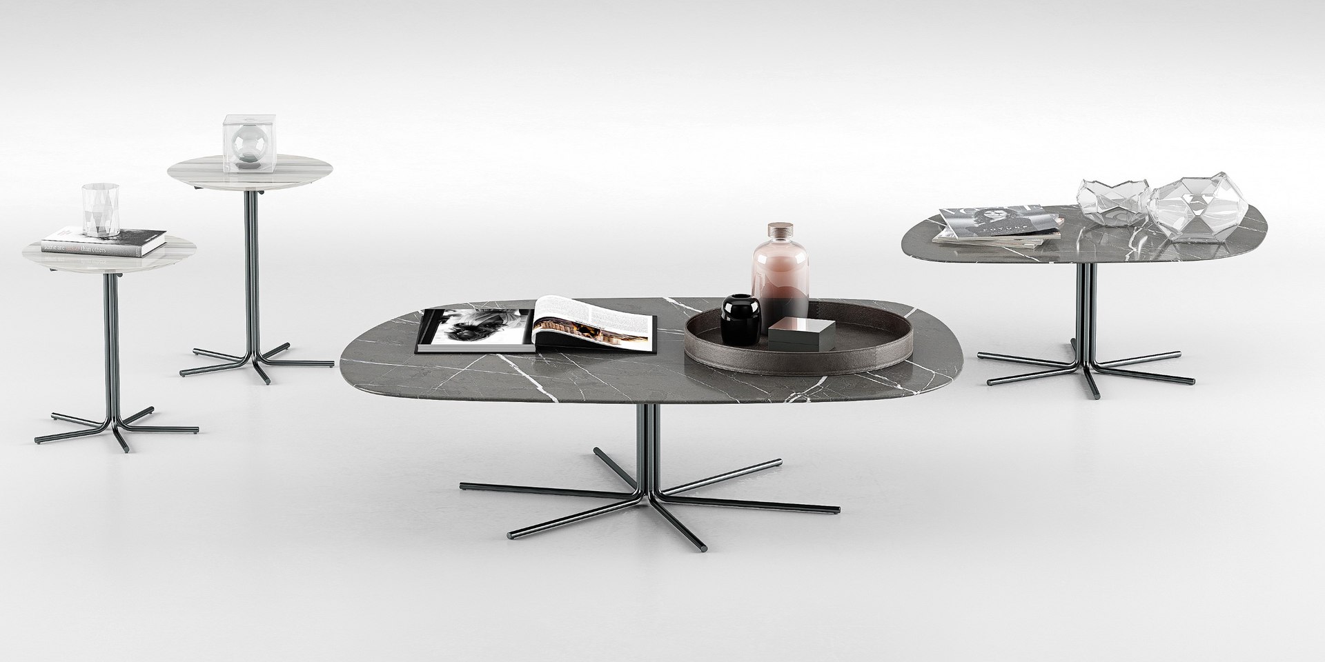 3D Model Minotti Rays Coffee Tables - TurboSquid 1591570