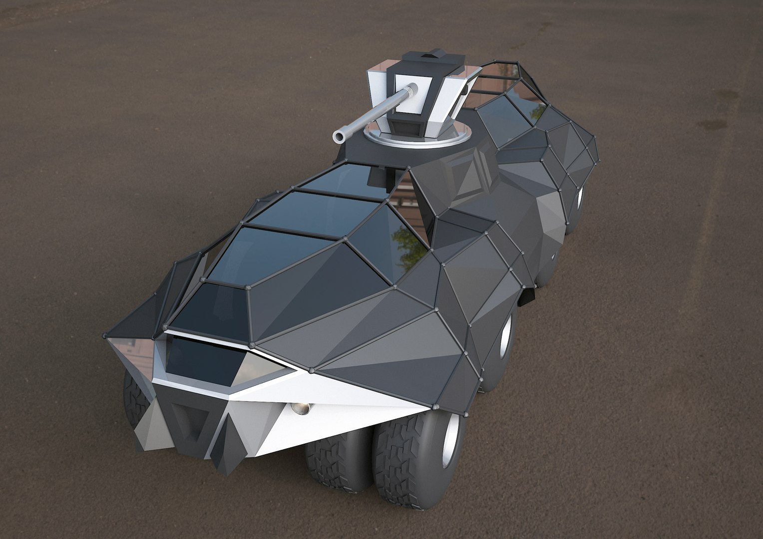 3D Tank Concept Model - TurboSquid 1589759