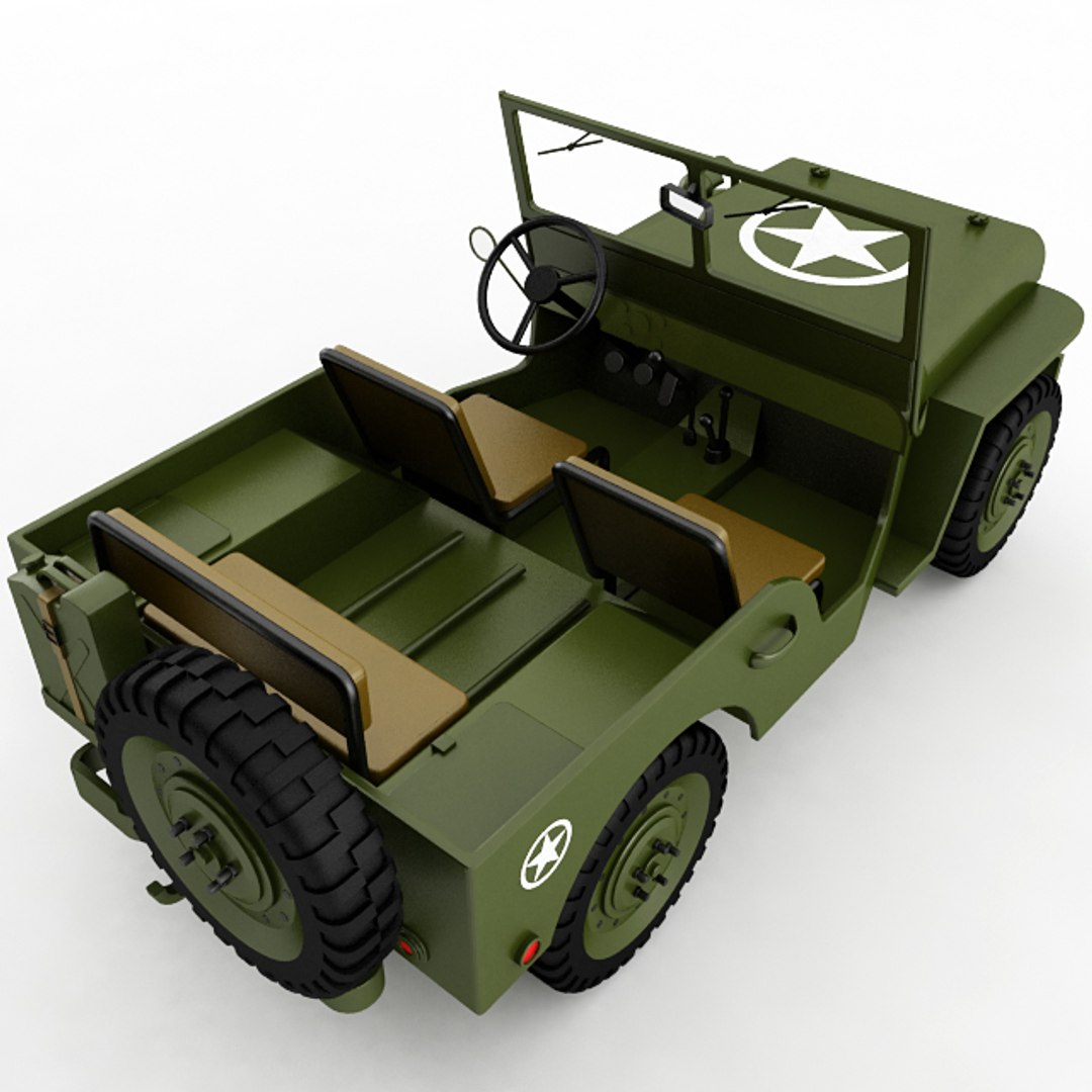 Willys Jeep 3D Model - TurboSquid 1298094