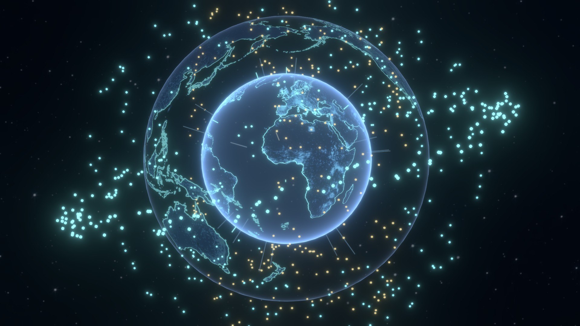 3D Animated Hologram Planet Earth No 6 Sci-Fi 3D Model 4k Textures ...