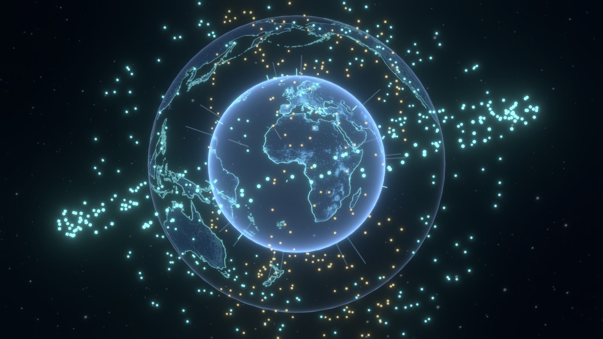 3D Animated Hologram Planet Earth No 6 Sci-Fi 3D Model 4k Textures ...