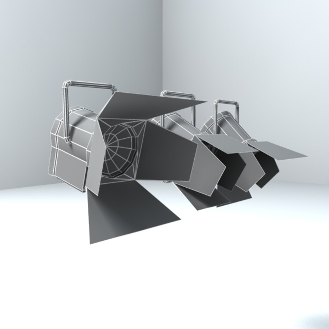 3d studio scene light