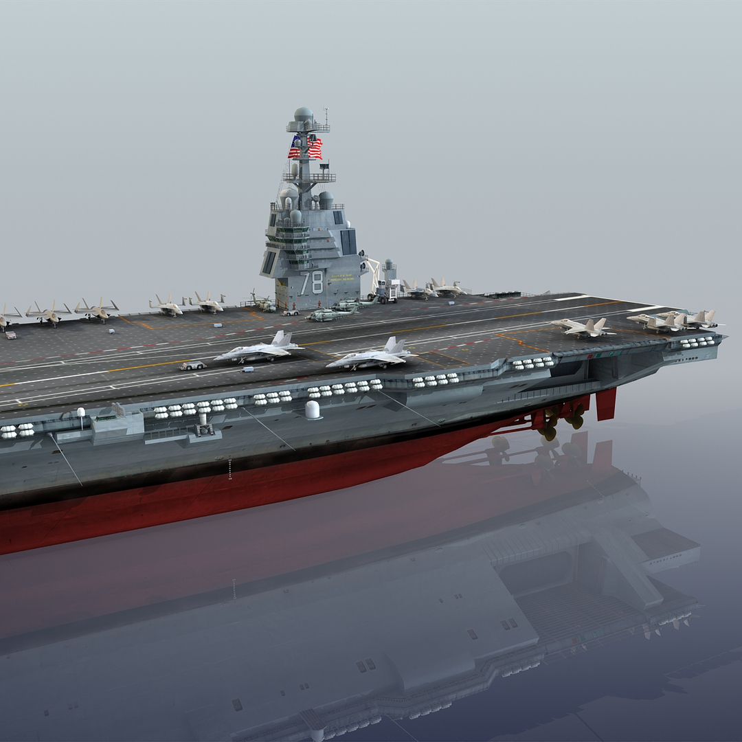 3d uss gerald r cvn-78