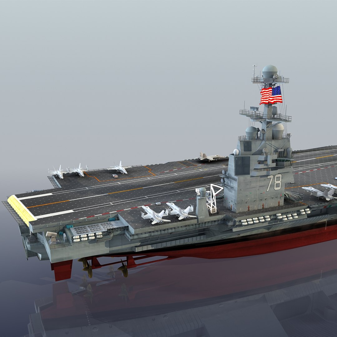 3d uss gerald r cvn-78