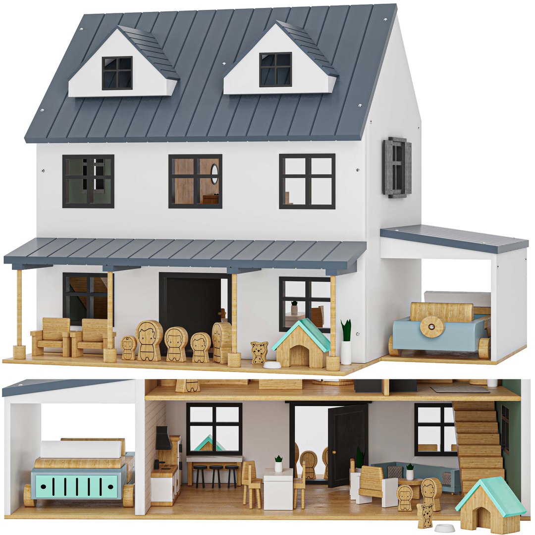 Coco Village Dollhouse 3D Model - TurboSquid 2087407