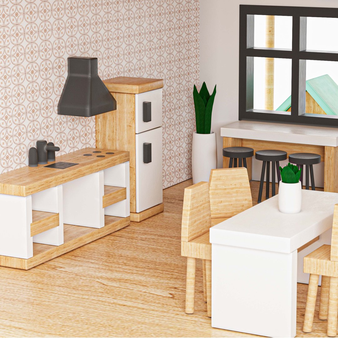 Coco Village Dollhouse 3D Model - TurboSquid 2087407