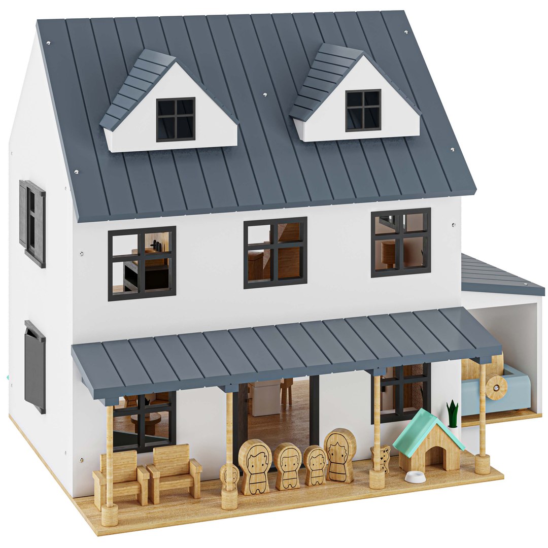 Coco Village Dollhouse 3D Model - TurboSquid 2087407