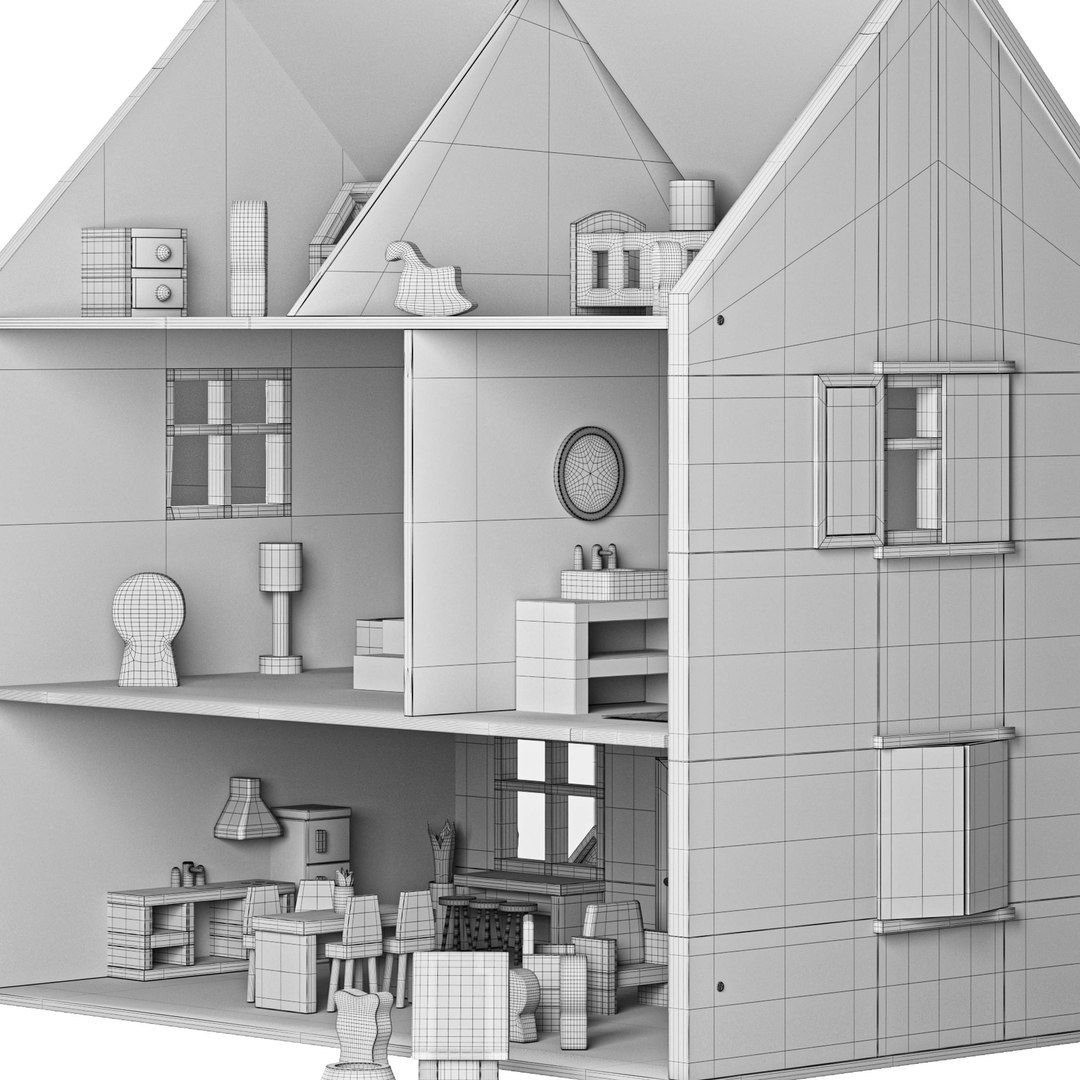 Coco Village Dollhouse 3D Model - TurboSquid 2087407