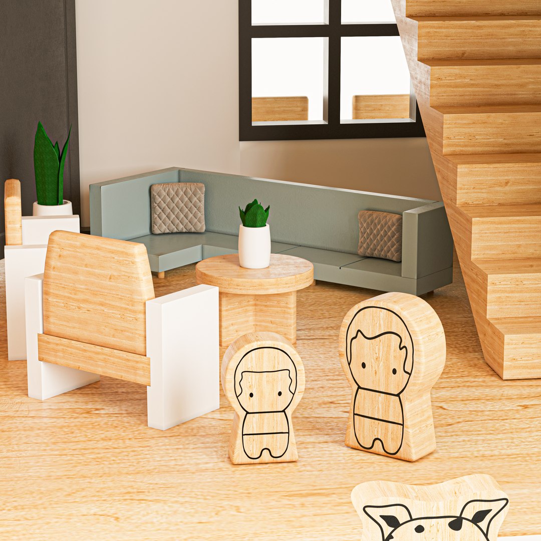 Coco Village Dollhouse 3D Model - TurboSquid 2087407