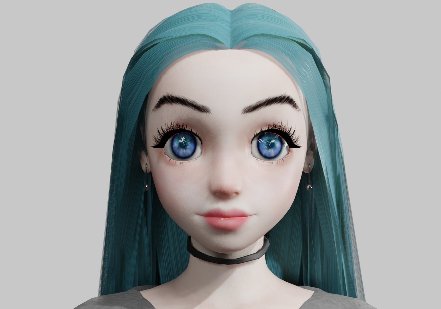 Pretty Cartoon Woman V30959 3D Model - TurboSquid 2277804