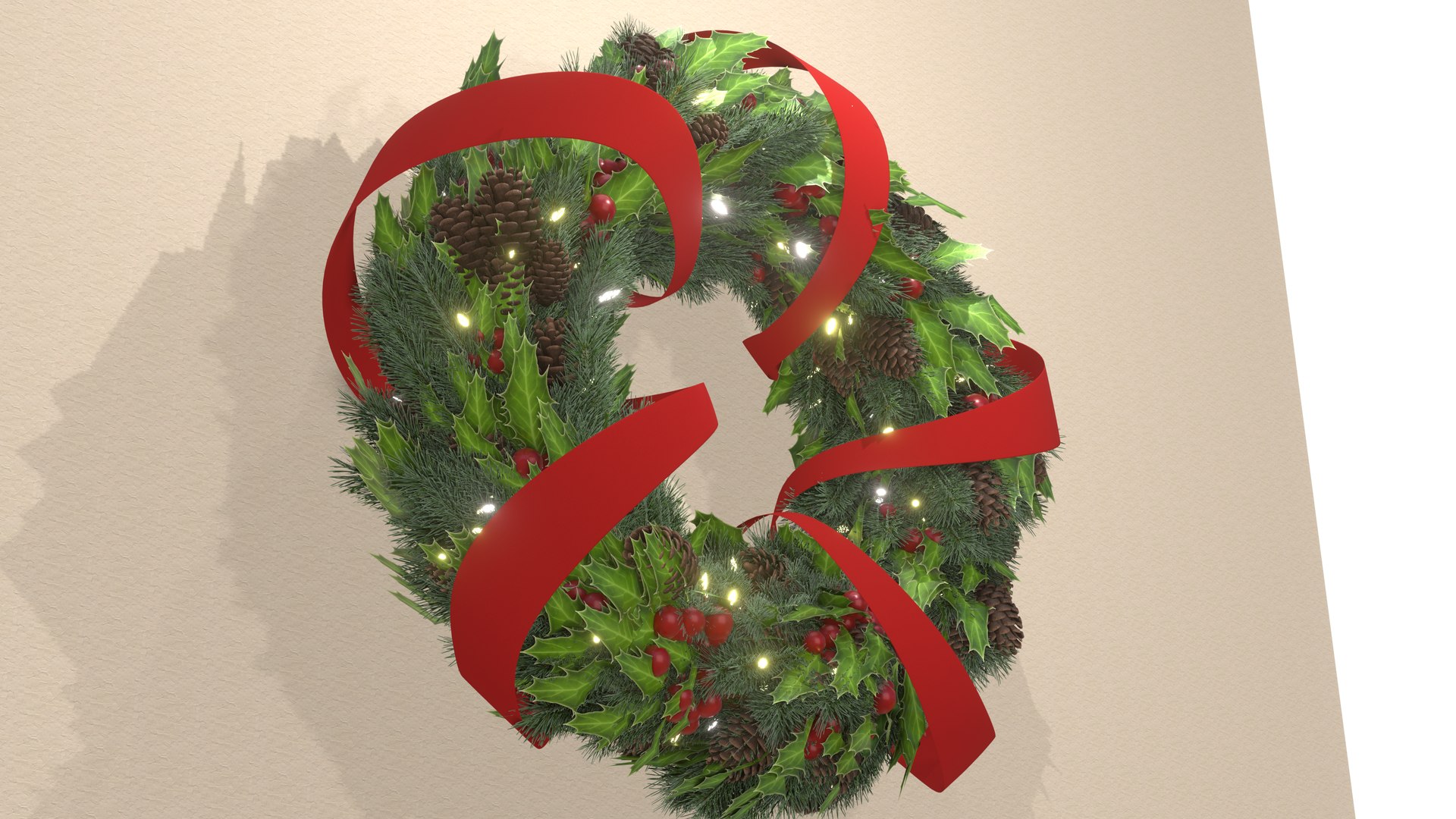 Holiday Wreath 3D Model - TurboSquid 1831112