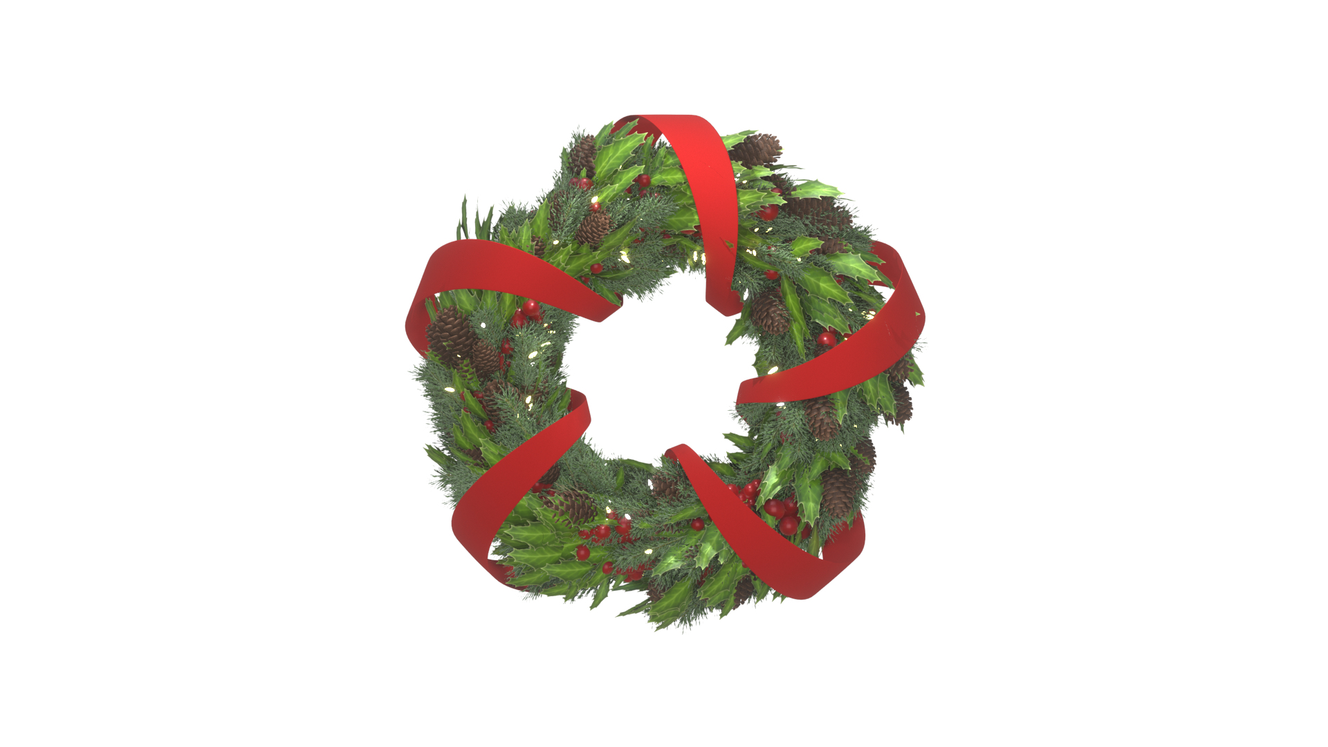 Holiday Wreath 3D Model - TurboSquid 1831112