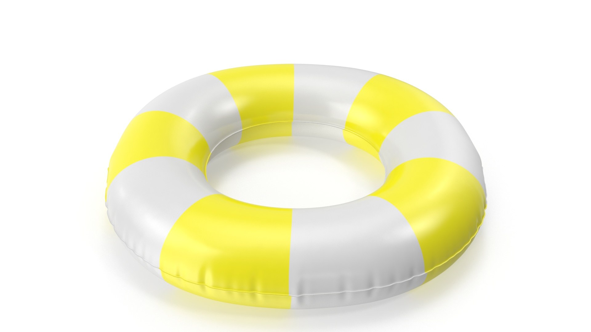 Pool Tubes with Yellow Striped Print model - TurboSquid 1753427
