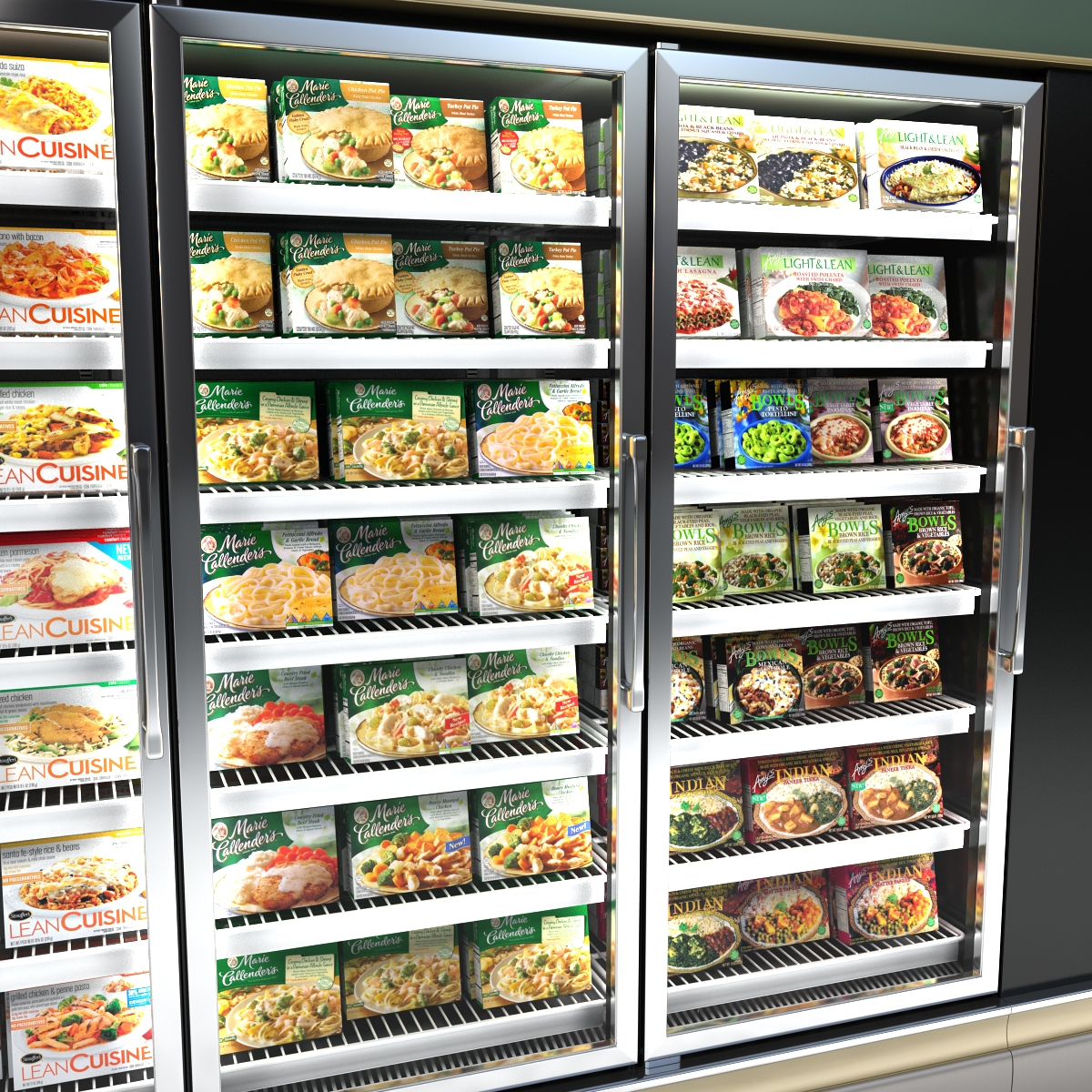 frozen food cases model