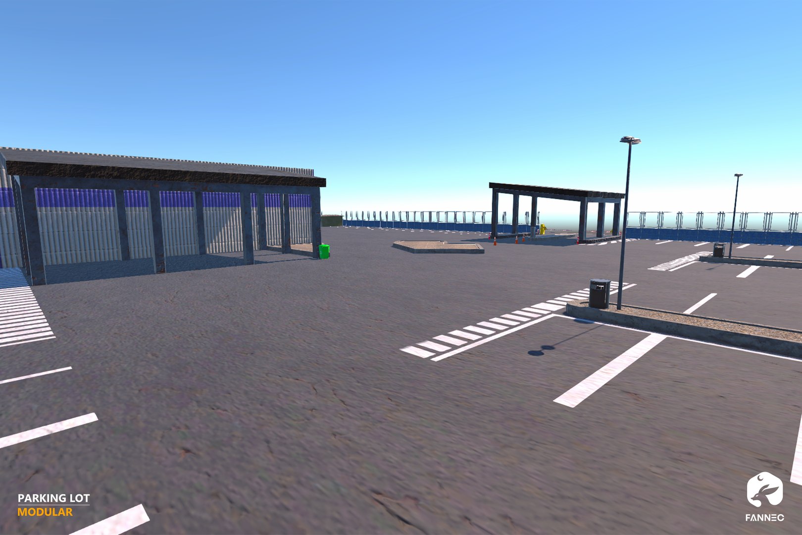 3D Modular Parking Lot V1 - All Formats - TurboSquid 2268354