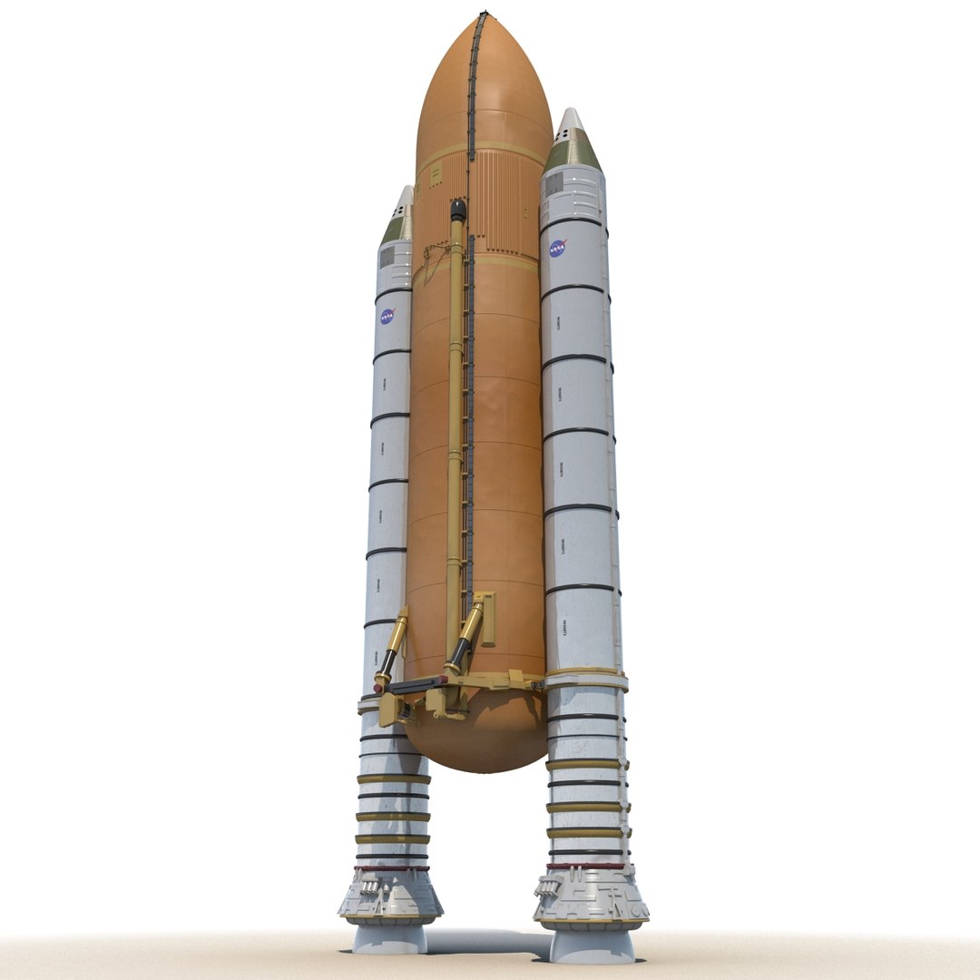 space shuttle rocket boosters 3d model