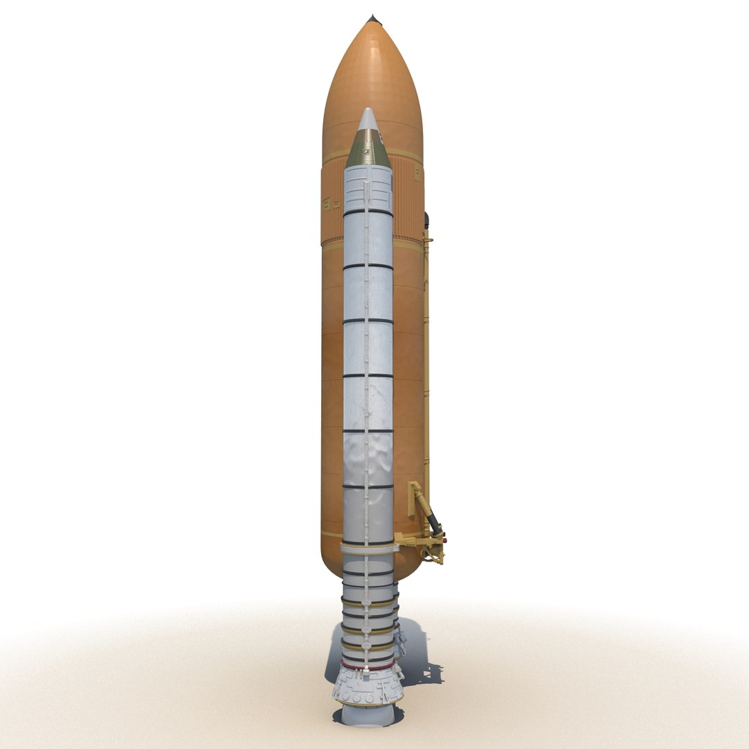 space shuttle rocket boosters 3d model