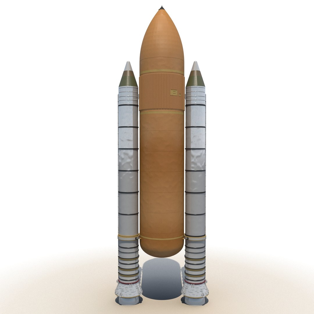 space shuttle rocket boosters 3d model
