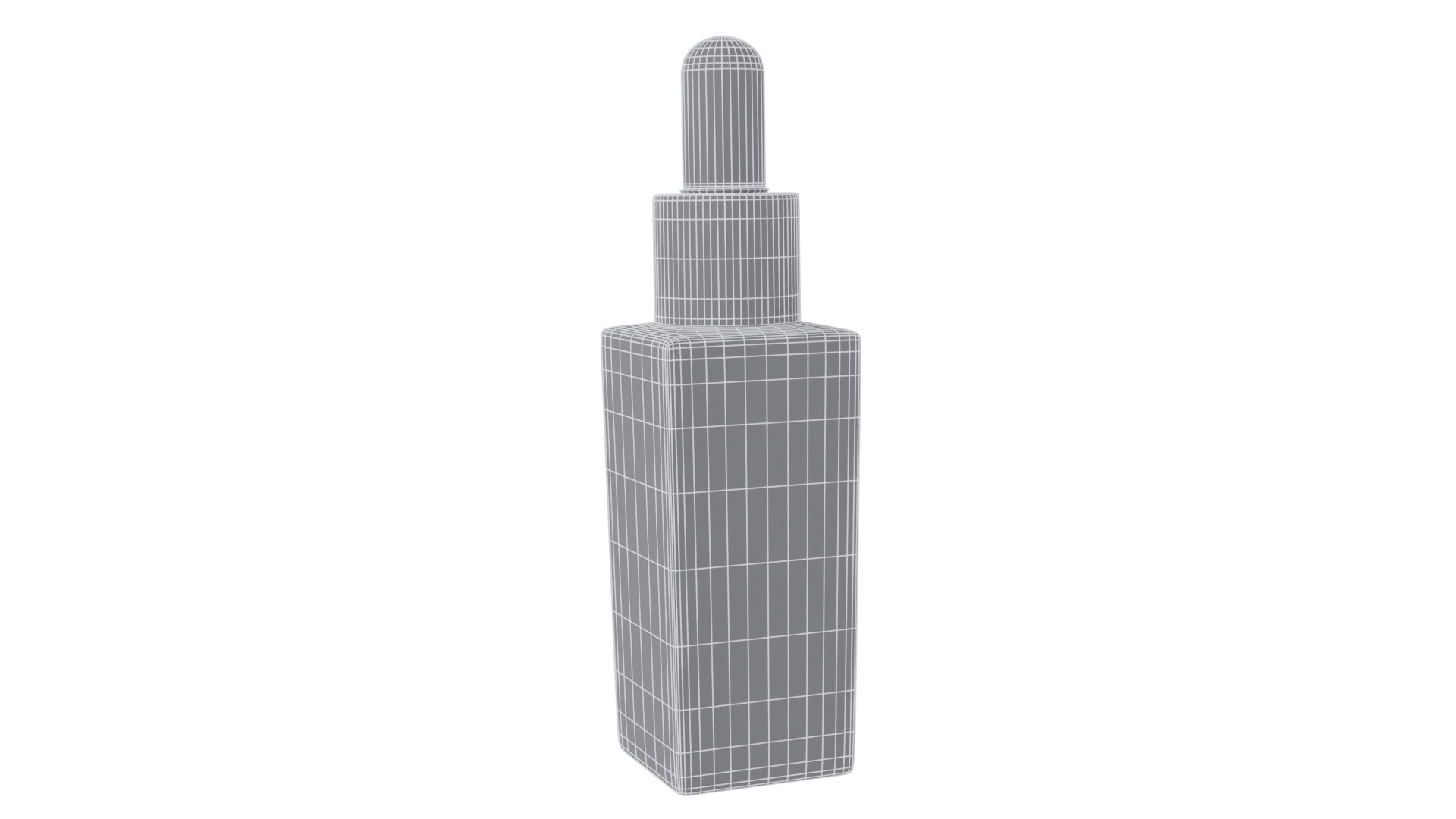 Cube Shape Drop Bottle 3D Model - TurboSquid 1895024