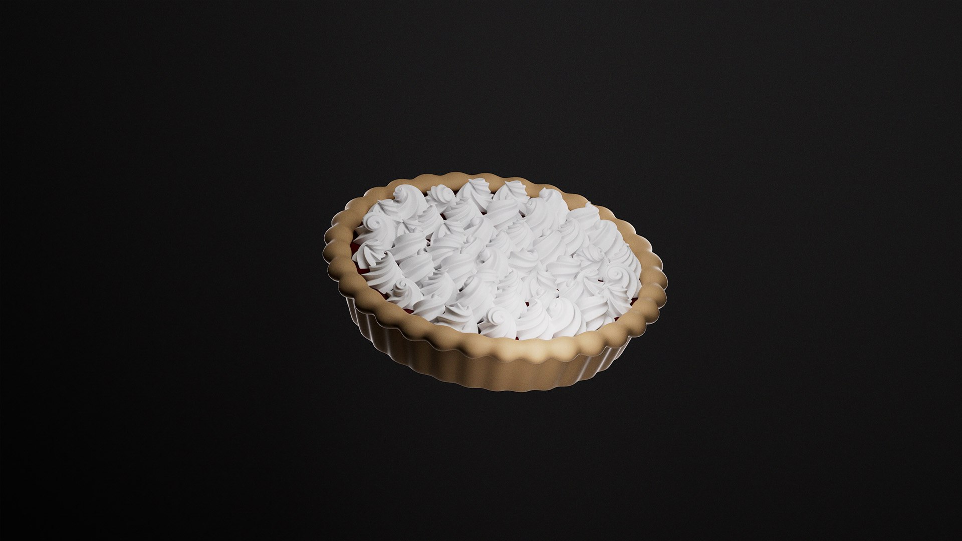 Cartoon Cream Pie 3D - TurboSquid 2119135