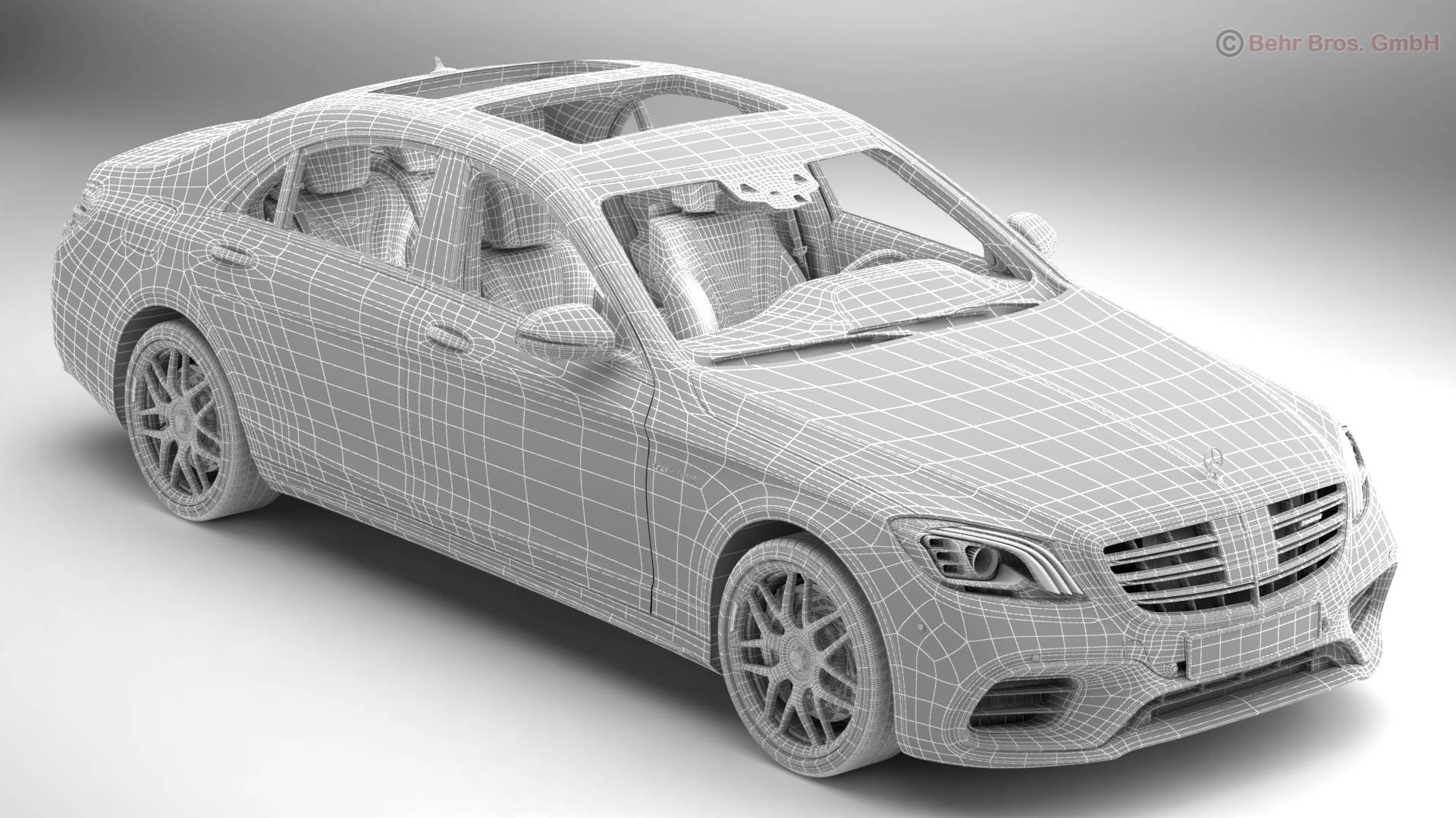 3D Mercedes S Class Amg - TurboSquid 1312984