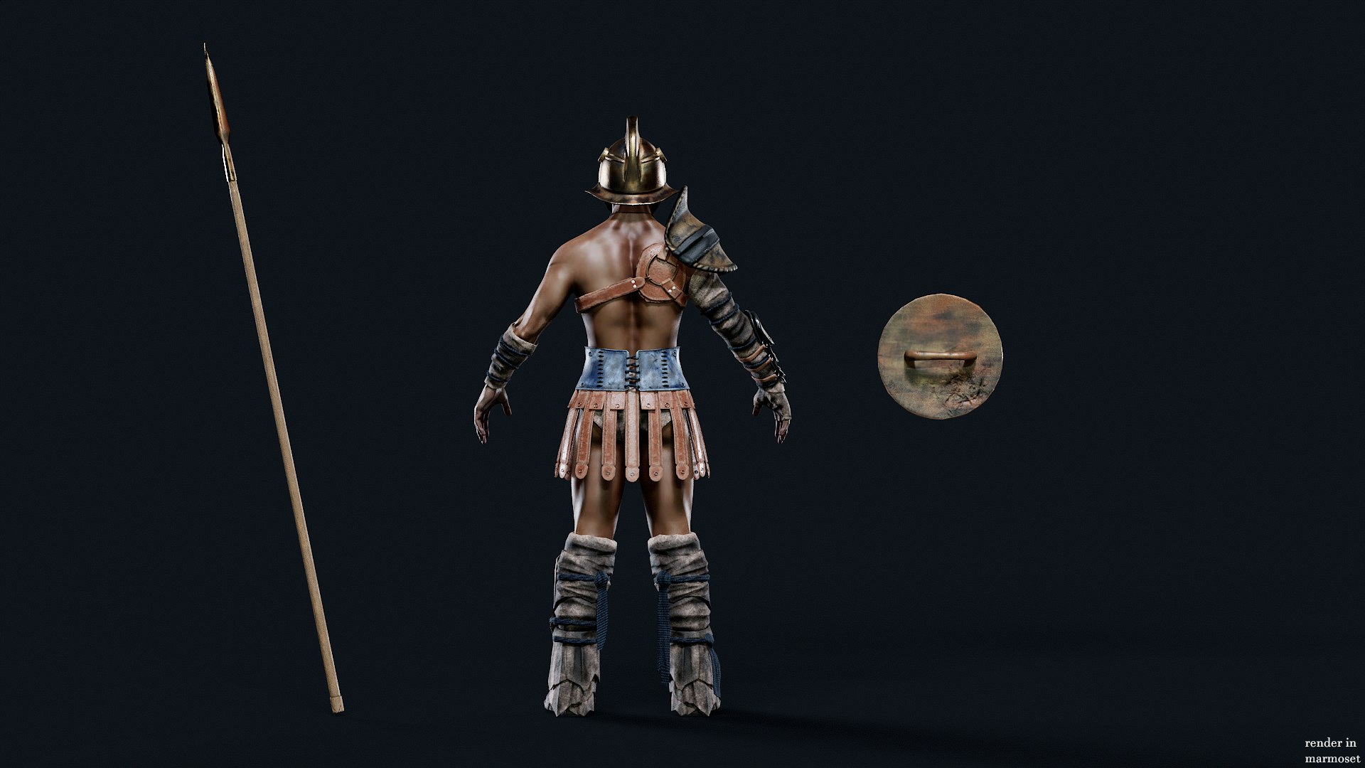 GLADIATOR RETIARIUS 3D Model - TurboSquid 2361172