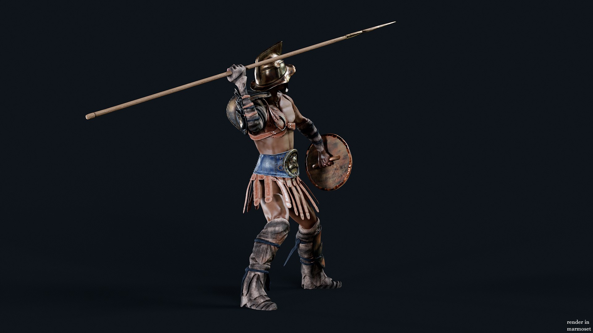 GLADIATOR RETIARIUS 3D Model - TurboSquid 2361172