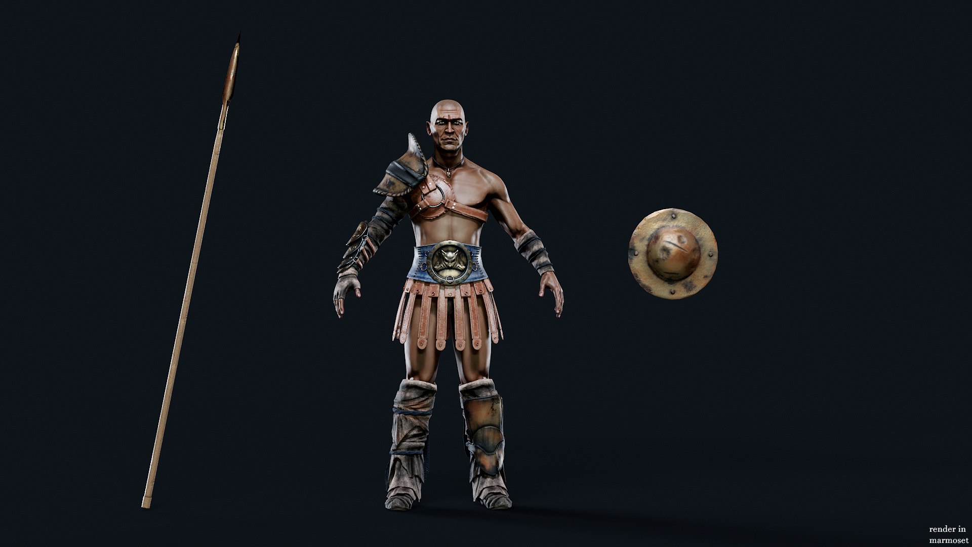 GLADIATOR RETIARIUS 3D Model - TurboSquid 2361172