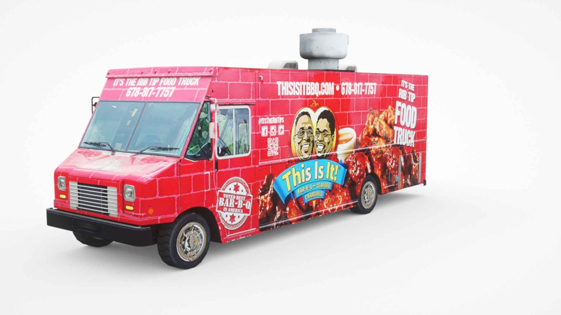 3D Model 26 Feet Barbeque Van - TurboSquid 1396956