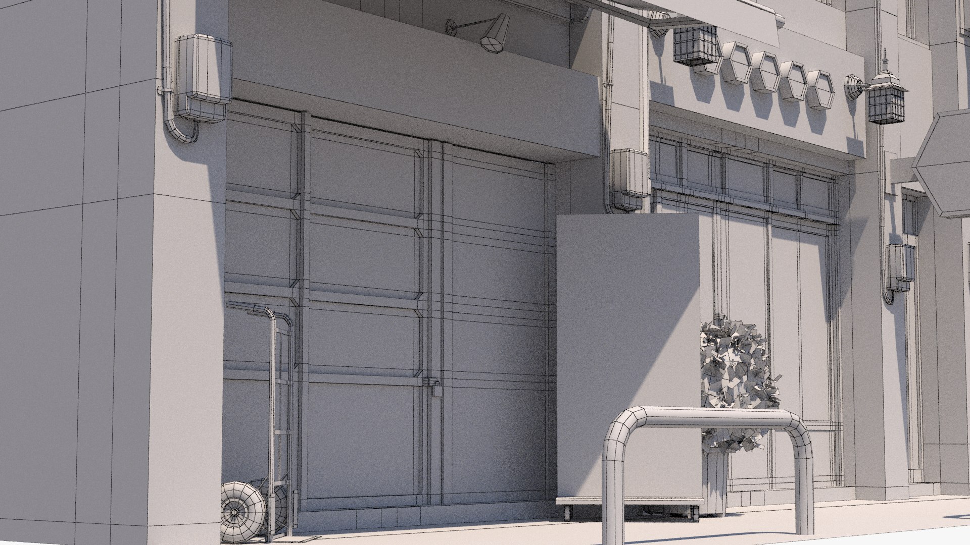 Mangwon-ro Stores model - TurboSquid 2041441