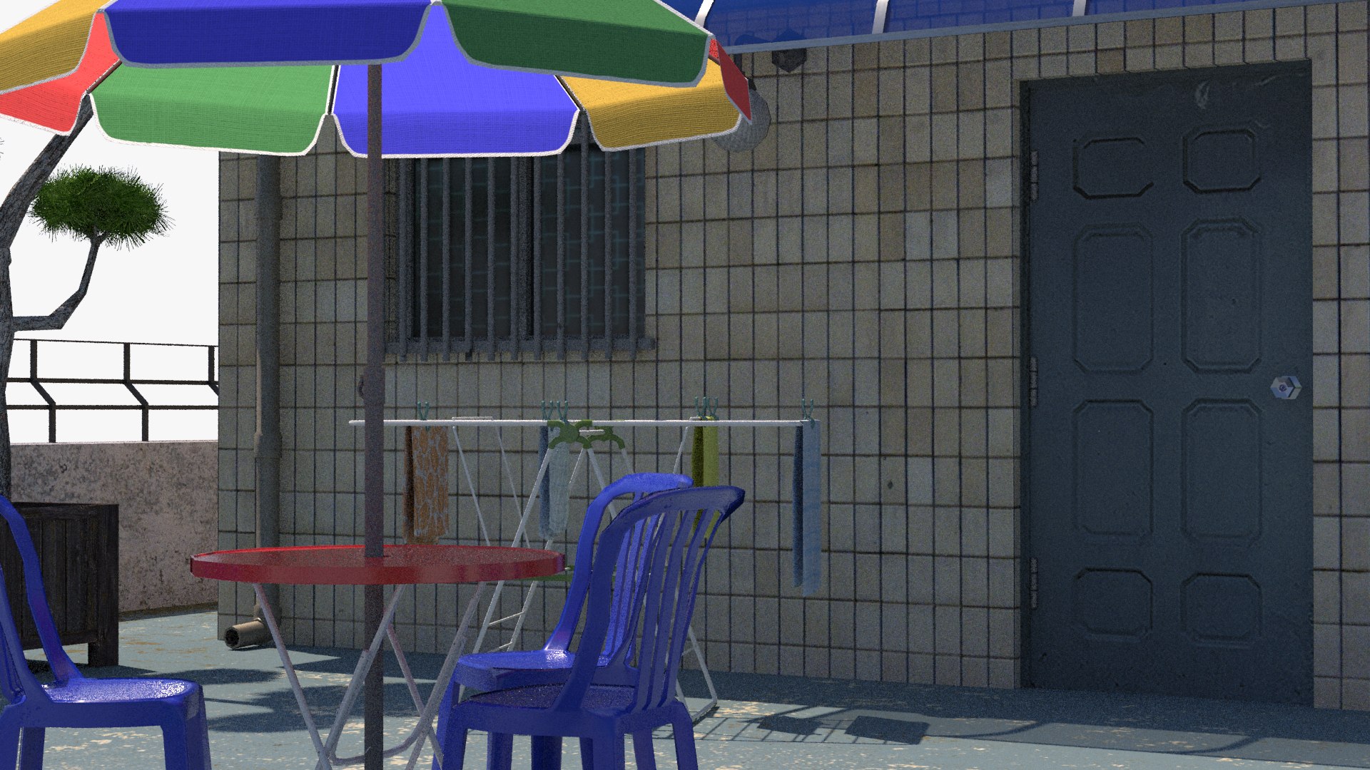 Mangwon-ro Stores model - TurboSquid 2041441