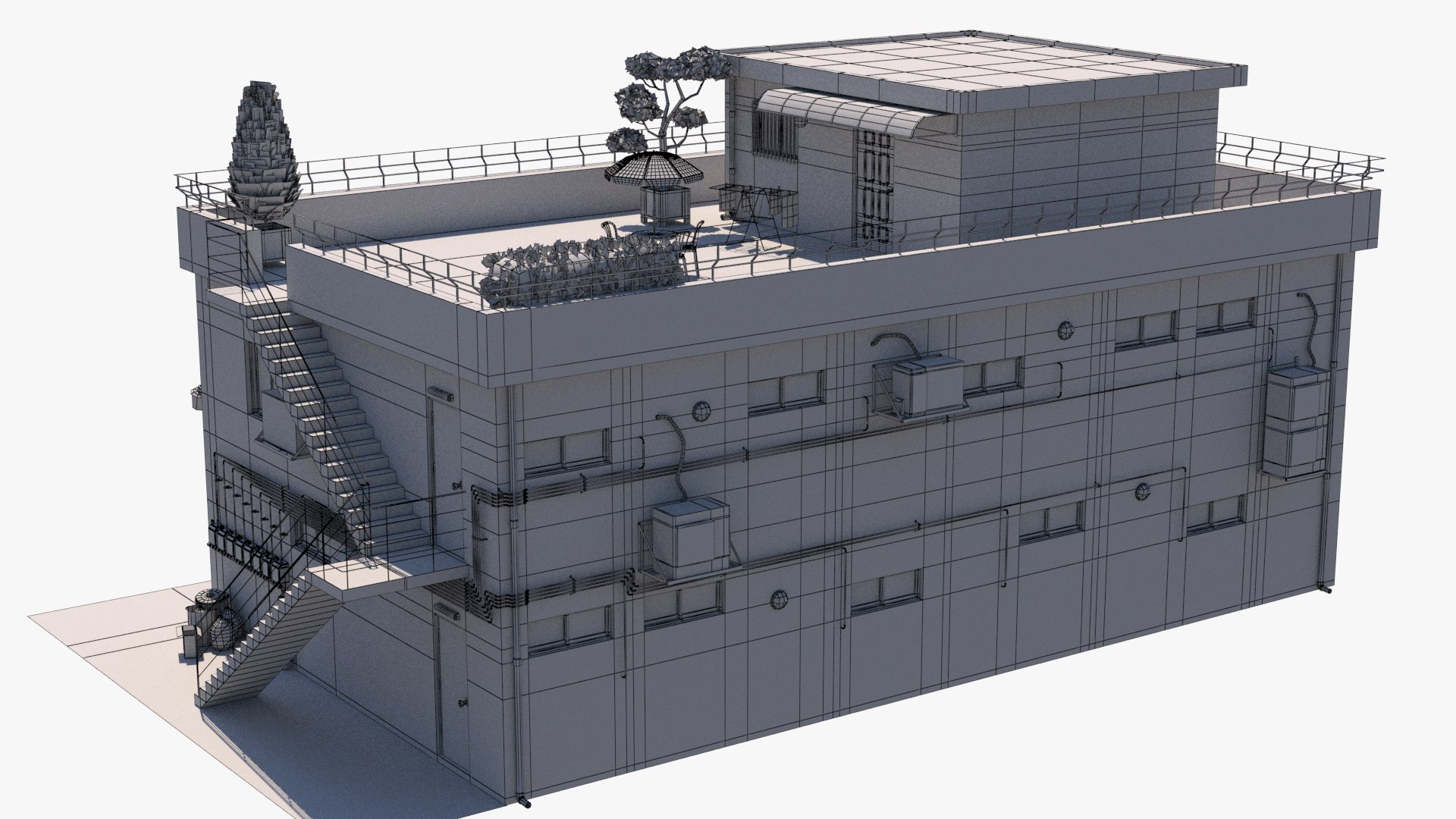 Mangwon-ro Stores model - TurboSquid 2041441
