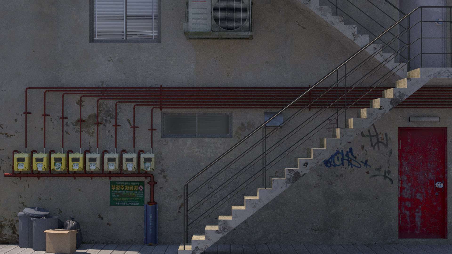 Mangwon-ro Stores model - TurboSquid 2041441