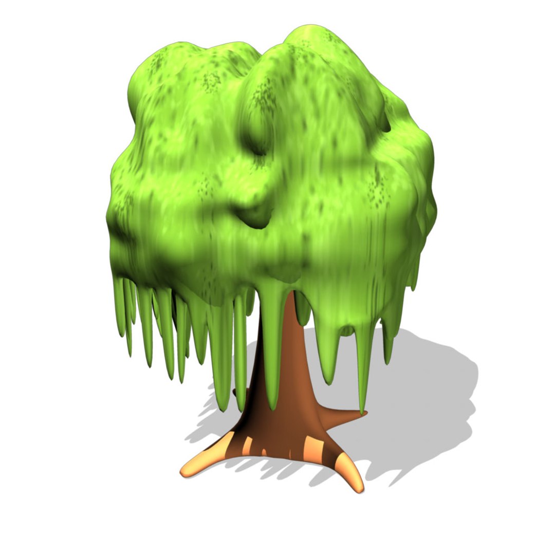 3d cartoon tree model