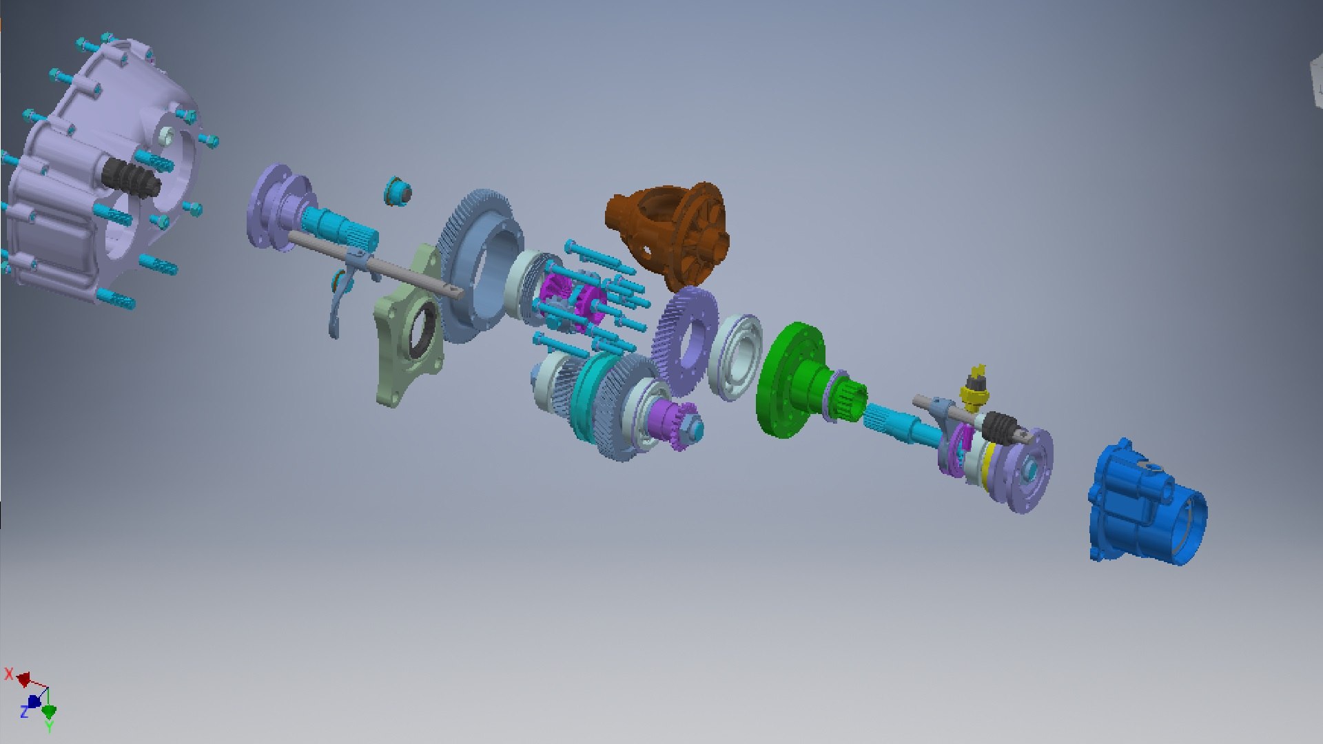 Vehicle transfer case 3D model model - TurboSquid 2112018