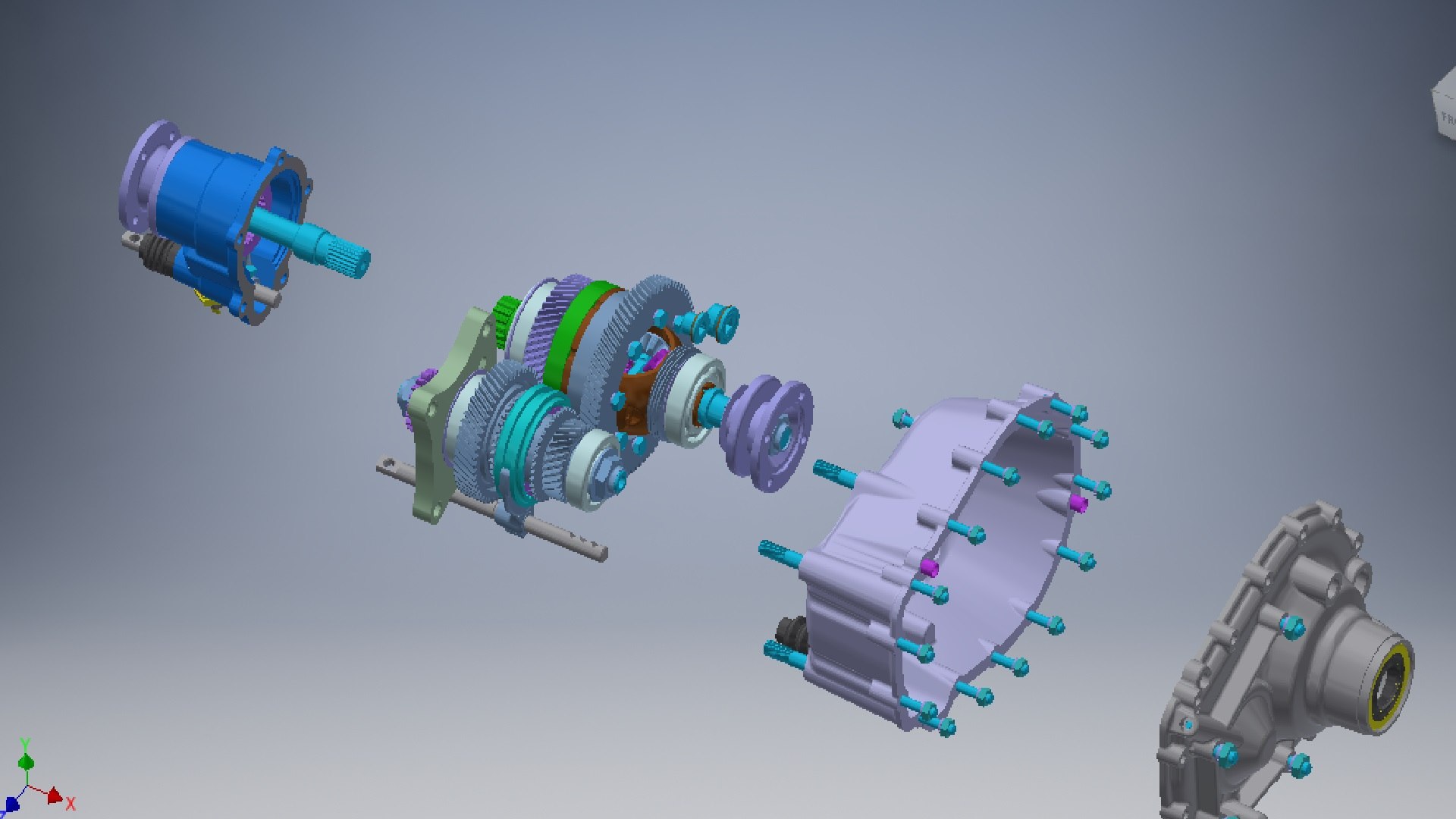 Vehicle transfer case 3D model model - TurboSquid 2112018