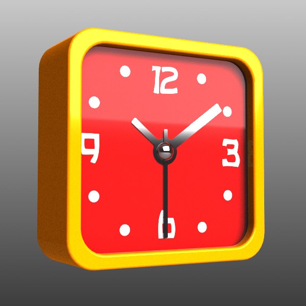 clock solidworks rhino 3d model