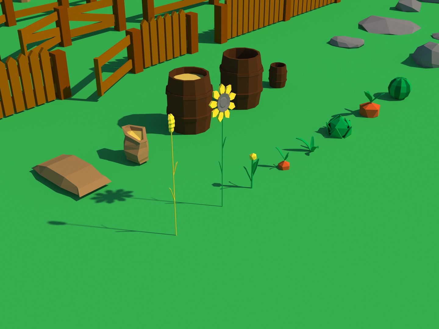 3D Farm Scene Set 100 - TurboSquid 1288193