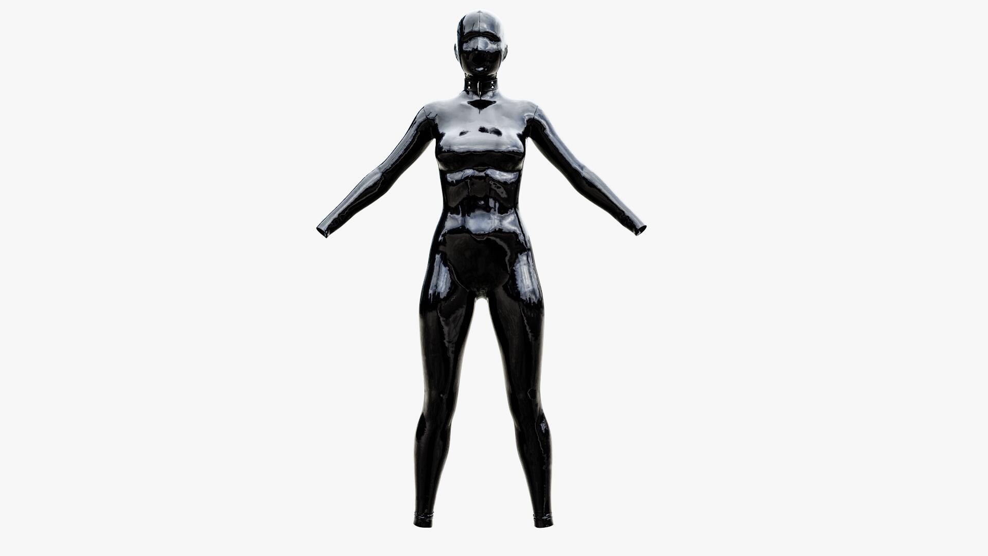 3D Model Latex Full Body Suit - TurboSquid 2414611