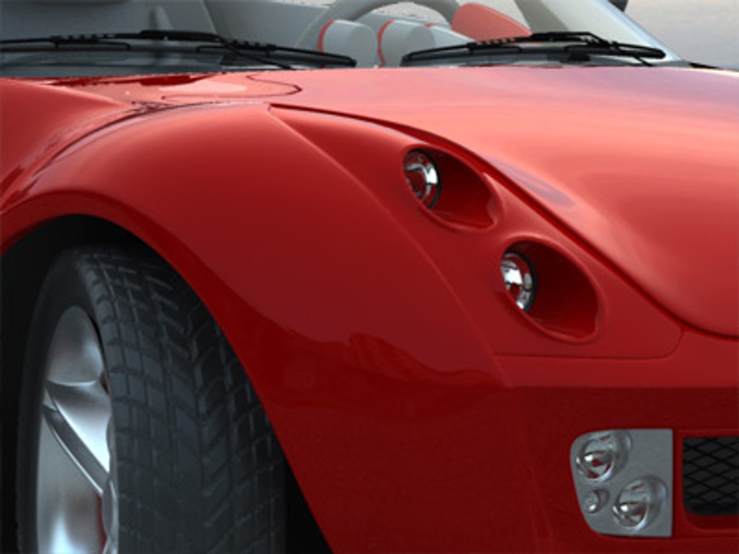 smart roadster 3d model